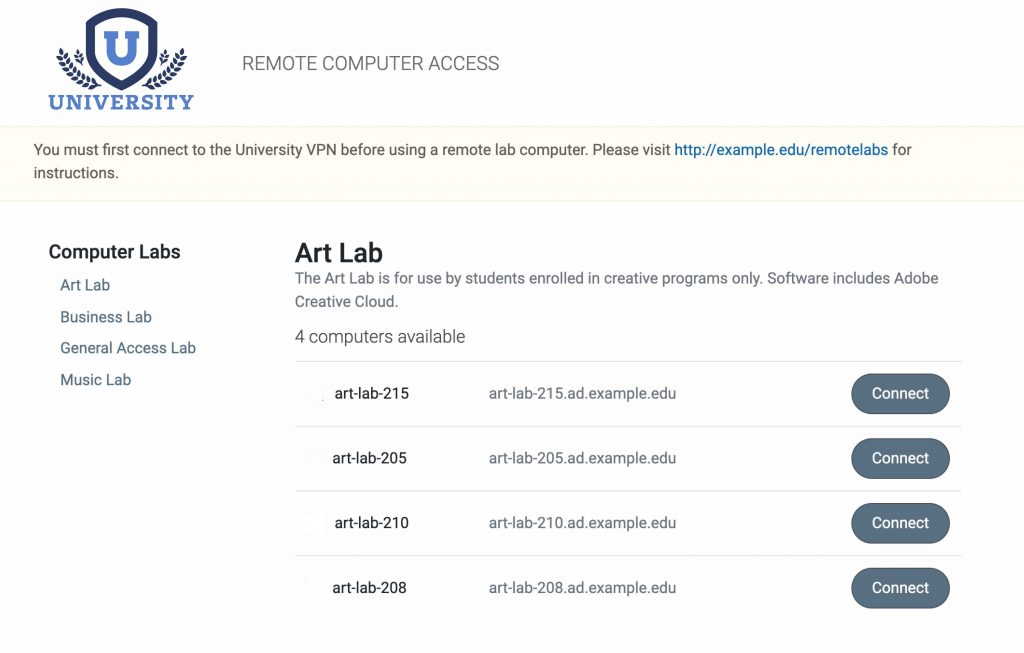 Customizations available for the Remote Access Dashboard - LabStats Support - How Can We Help You?